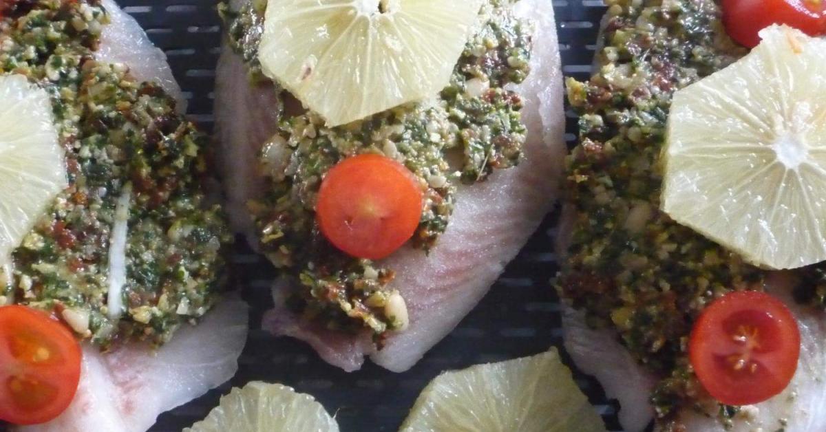 Buntbarschfilet mit Kräuterhaube von pebbles_fashion. Ein Thermomix ...